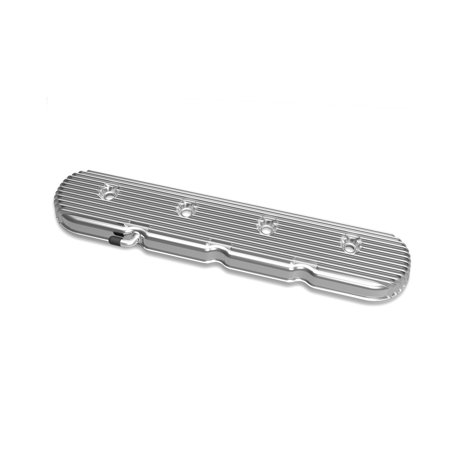 Holley 241-131 Vintage Series Finned LS Valve Covers, Standard Height ...